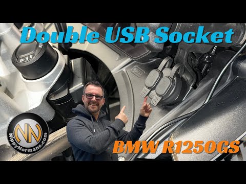 Double USB socket installation | BMW R1250GS | A 5 minute job!
