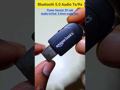 Bluetooth 5.0 Audio Transmitter Receiver 🎧 Amazon Basics device 🔥🔥 #shorts #electroeshu #bluetooth