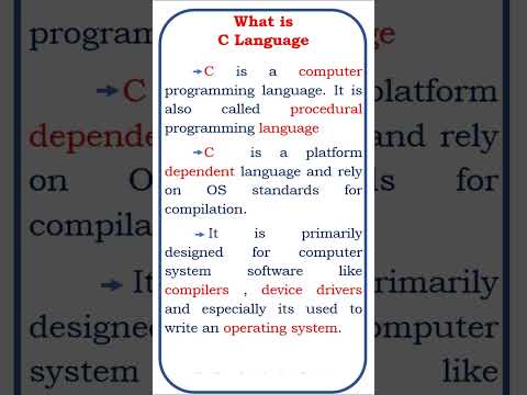 what is C language @ensolutions5210 #coding #class #c++ #csharp