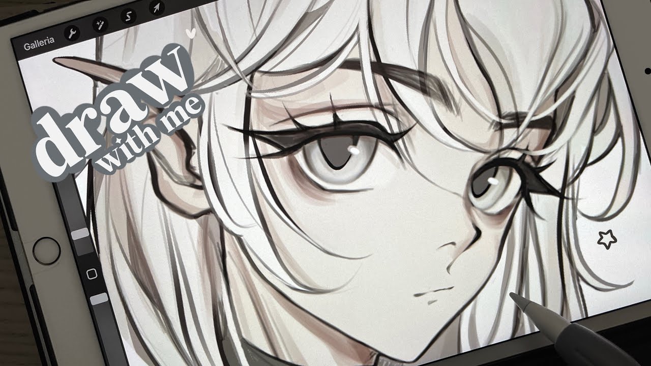 draw with me anime icons pt.1 ♡ real time process ✦ [chill ambience]