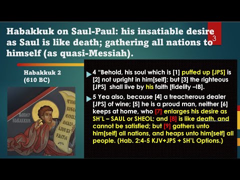 Could Paul’s Hebrew Name Be Intended in Hab. 2:5 of the Prophecy of Hab. 2:2-5? (Jn 25, 2022)