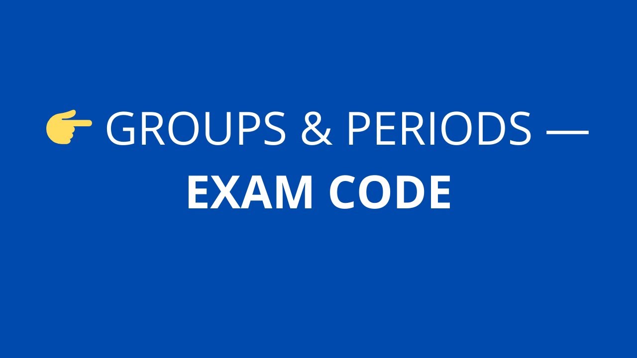 Crack the Periodic Table Code | Groups & Periods Explained for GCSE Chemistry