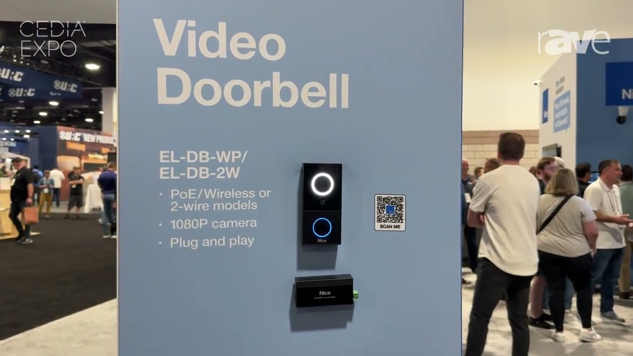 CEDIA Expo 2024: Nice Introduces EL-DB-WP and EL-DB-2W 1080p Plug-n-Play Video Doorbells