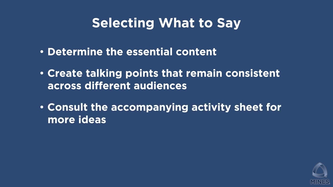Mines Writing Center: Elevator Pitches