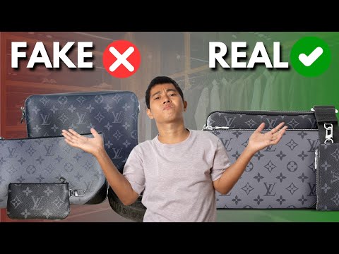 FAKE VS REAL - MENS LOUIS VUITTON TRIO MESSENGER BAG - SIDE BY SIDE COMPARISON