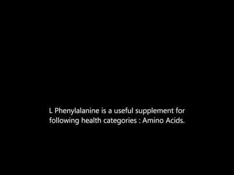 L Phenylalanine health benefits