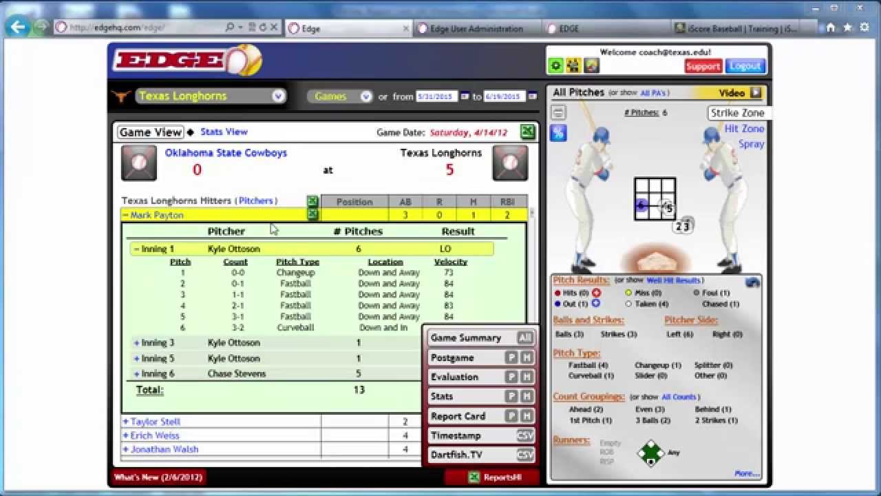 #1 baseball excel reporting solution - edgeHQ