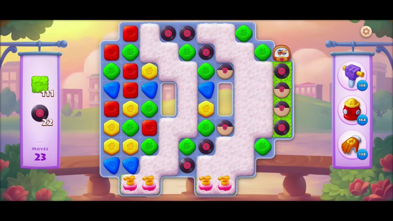 TOWNSHIP   Colorful Puzzle  Match -3  game level # 2001