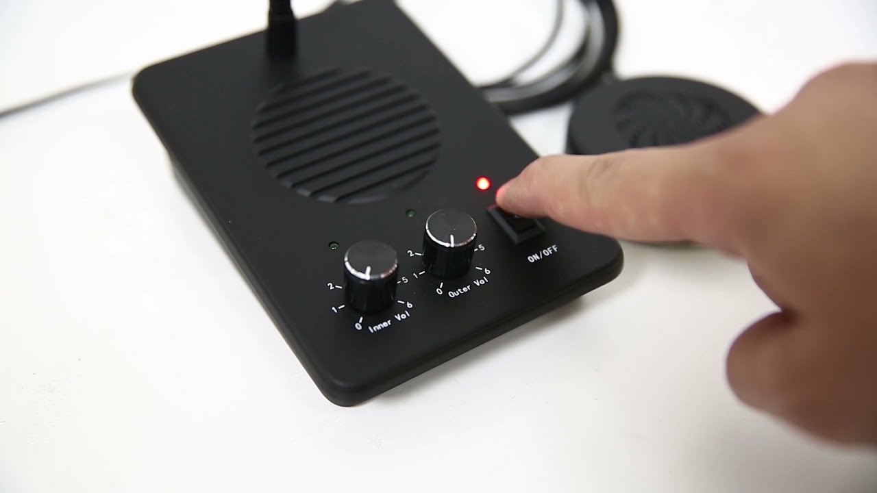 DAYTECH Window Speaker Intercom System Dual-Way Intercommunication Microphone and Speaker