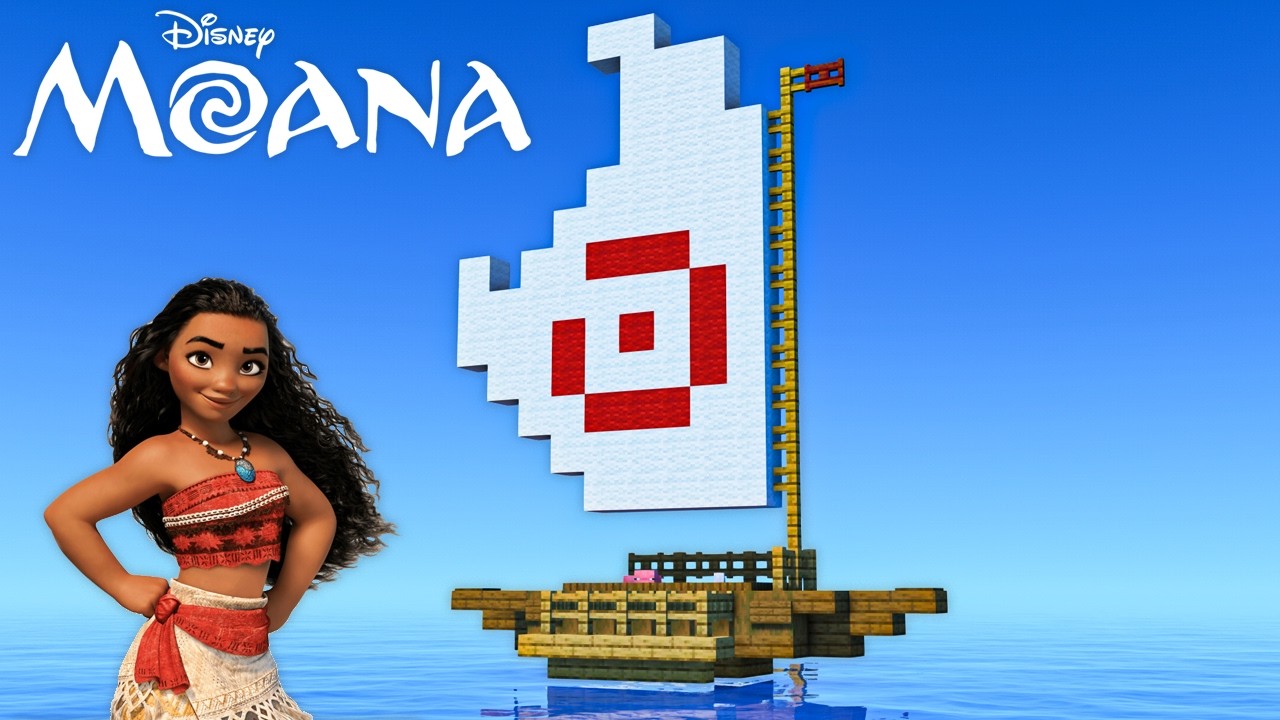 How To Build Moana's Boat "Moana 2" - Minecraft Builders