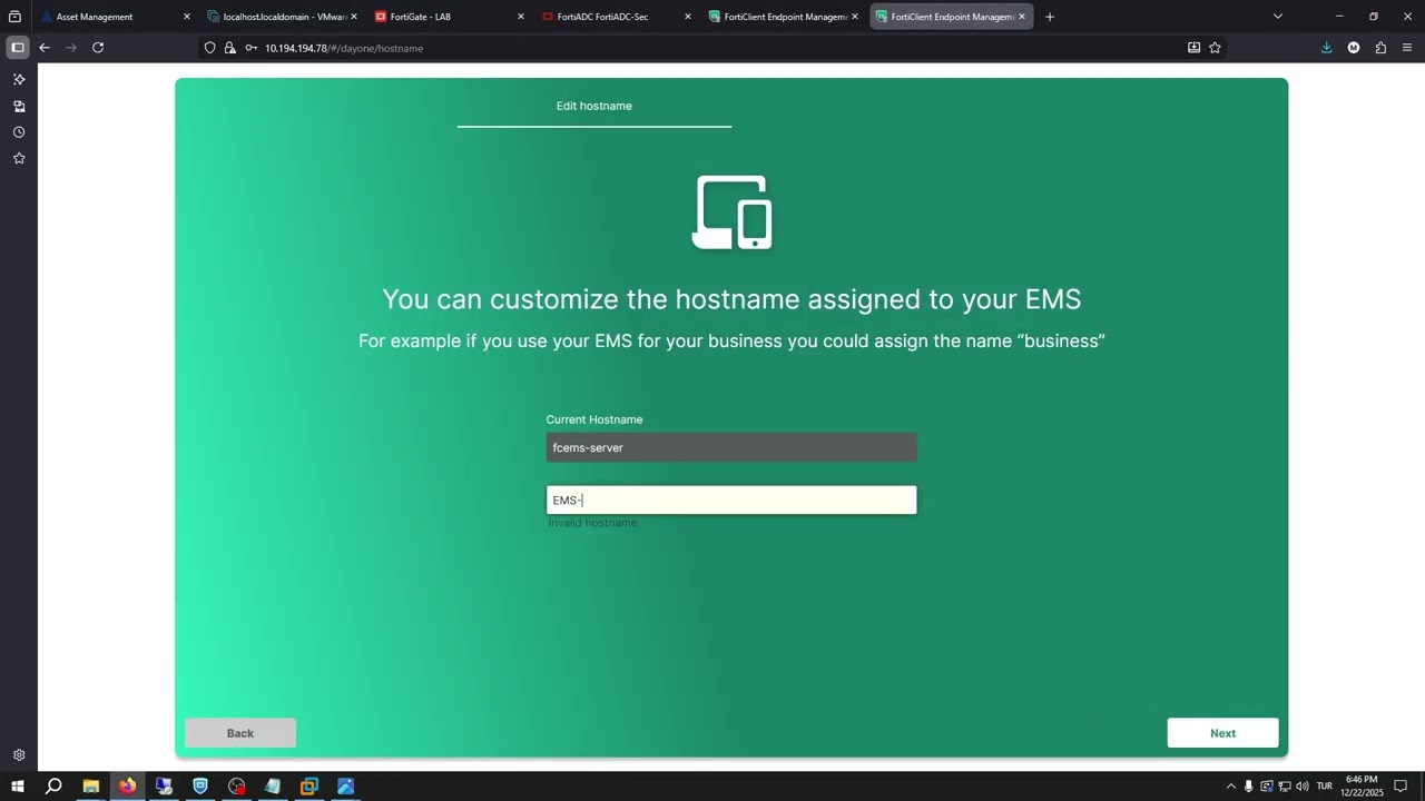 FortiClient EMS 7.4.5 Installation: High Availability (HA), FortiADC & FortiGate VIP Setup