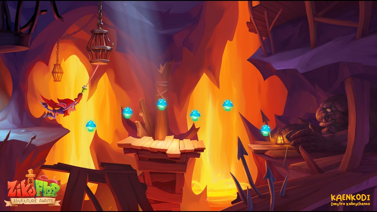 Concept Art Scorchstone Mine Side View