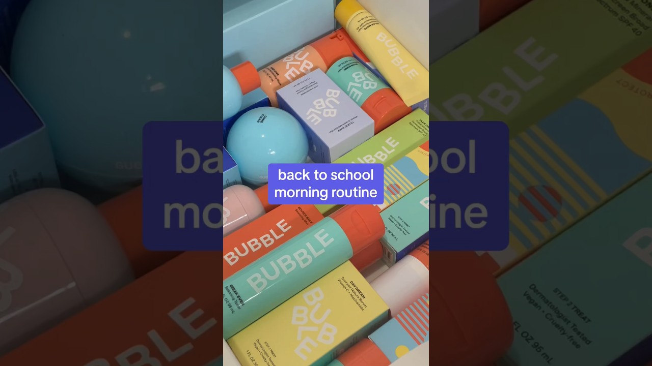 an easy back to school morning routine for all skin types 🫧 (P.S. don’t forget your spf 🤭)