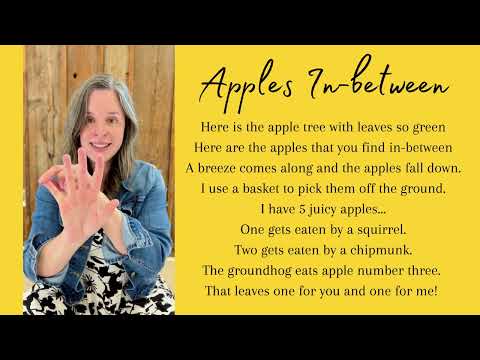 The Apples In-Between - A Finger-Play Rhyme for Children