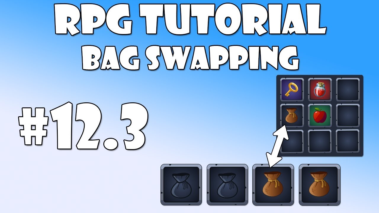 #12.3 Unity RPG Tutorial - Dequipping bags