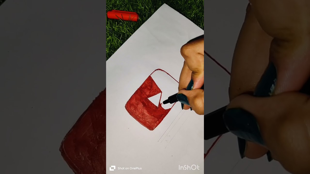 Lettering YouTube logo #shorts