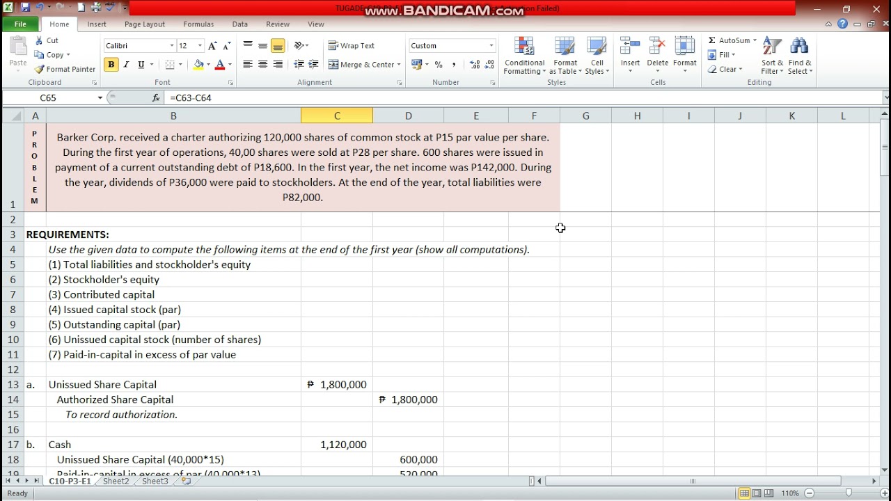 Intermediate Accounting 2 by Millan Chapter 10-Problem 3 (#1)