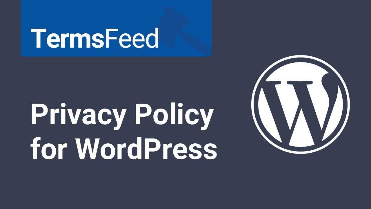 Privacy Policy for WordPress