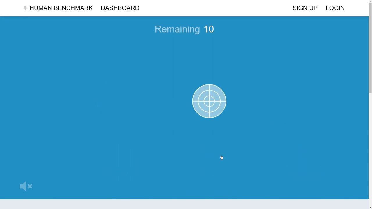 Human benchmark aim trainer 214ms #worldrecord