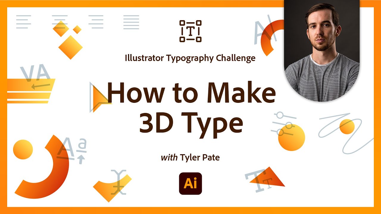 3D Type | Illustrator Typography Challenge