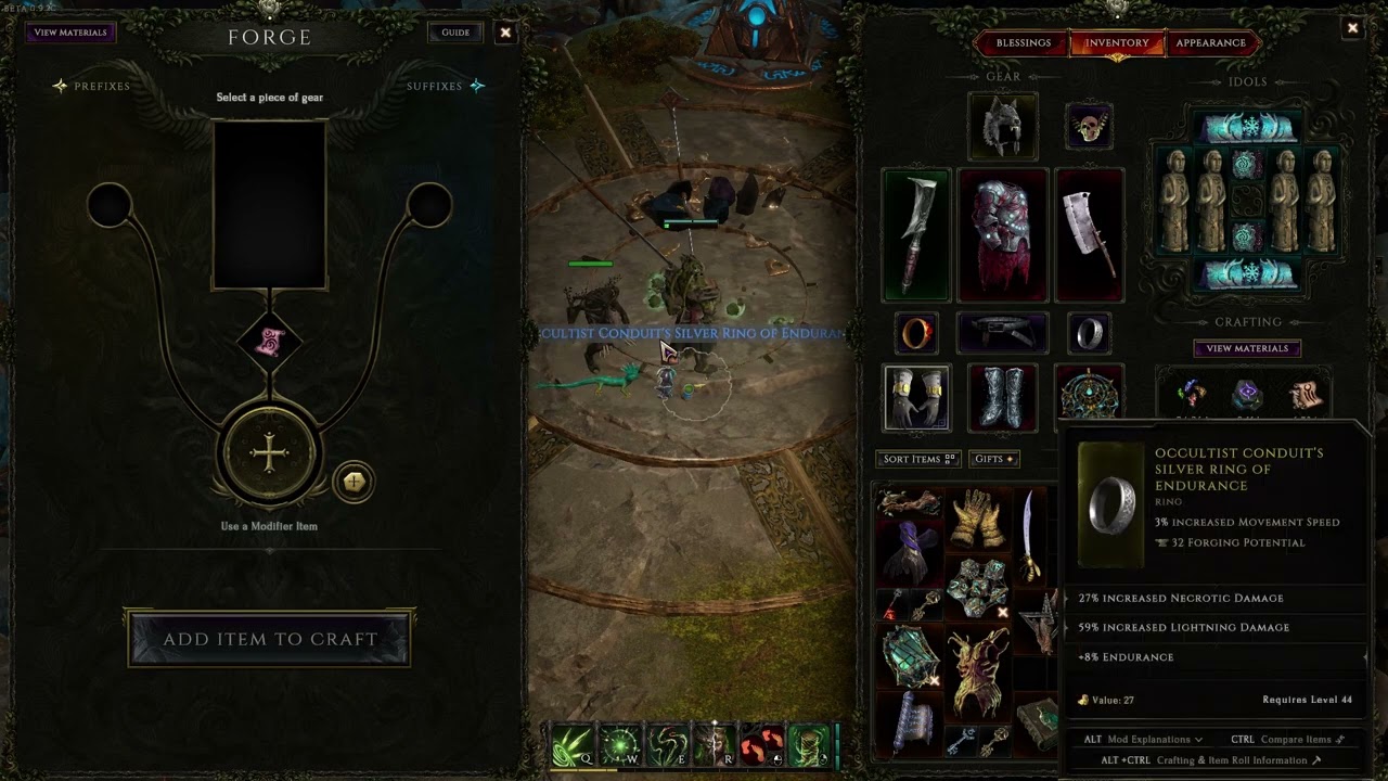 Game freeze inside forge and item is not picked up - Bug Reports - Last Epoch Forums