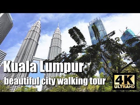 🇲🇾 Downtown Kuala Lumpur Malaysia Walking Tour Vlog [4K] Bukit Bintang, KLCC, Petaling Street