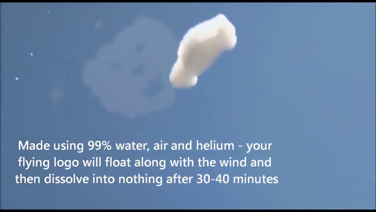 Flying Logos | FLOGOS | Floating Logos | Helium Bubble Logo Machine