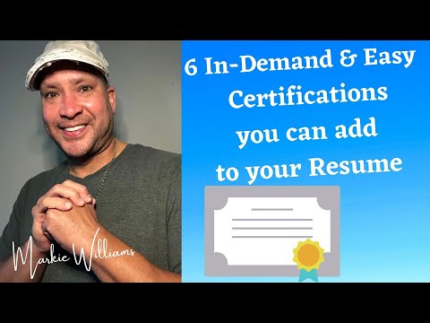 6- In-Demand & Easy Certifications you can add to your Resume