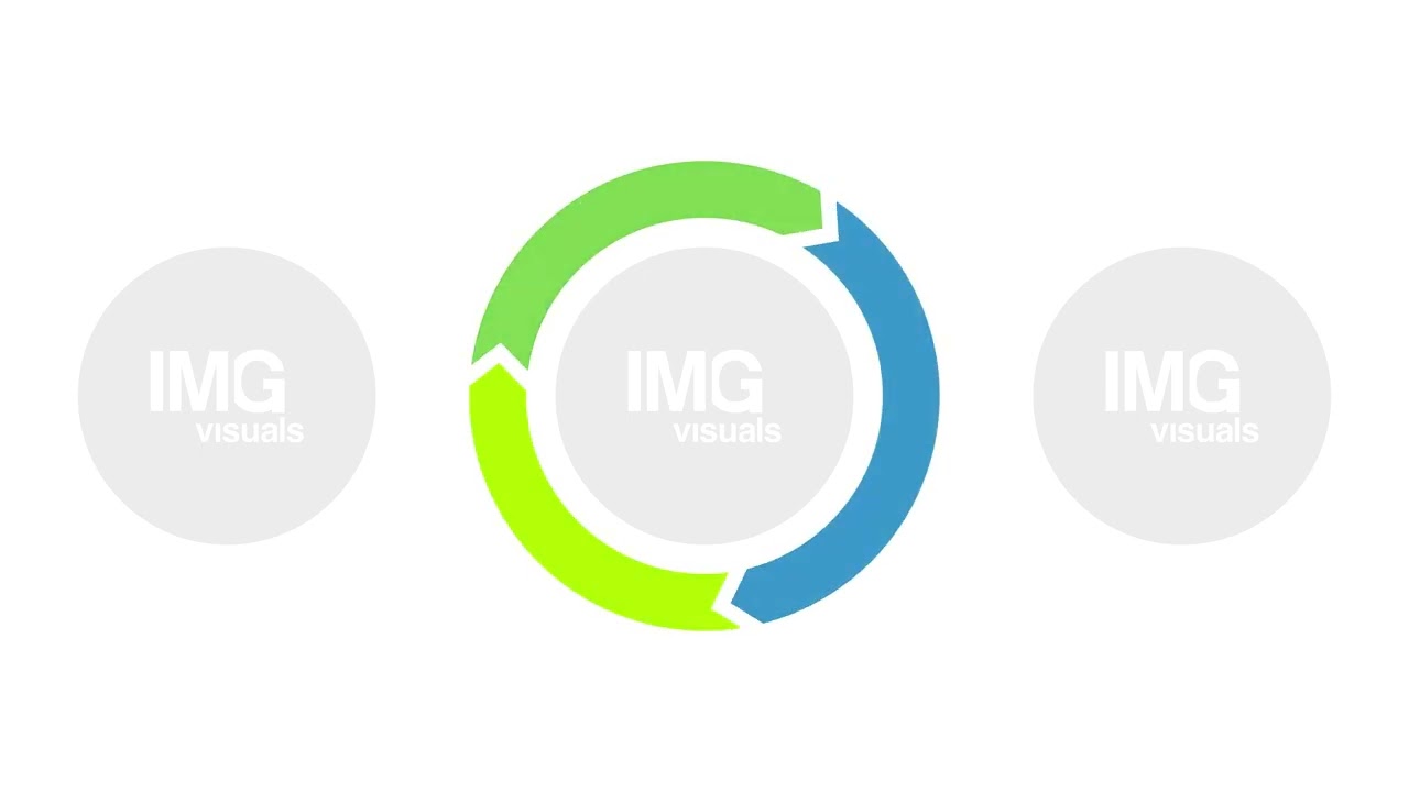 Rotating three-color circular progress loading icon animation