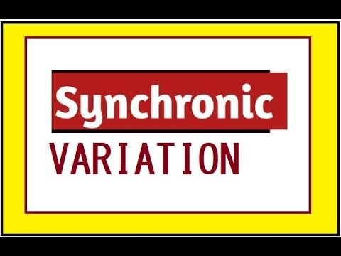 SYNCHRONIC VARIATION