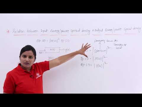 Relation Between Input Energy Spectral Density and Output Energy Spectral Density Video Lecture ...