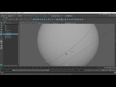 Maya - Projecting Curves Onto NURBS Objects