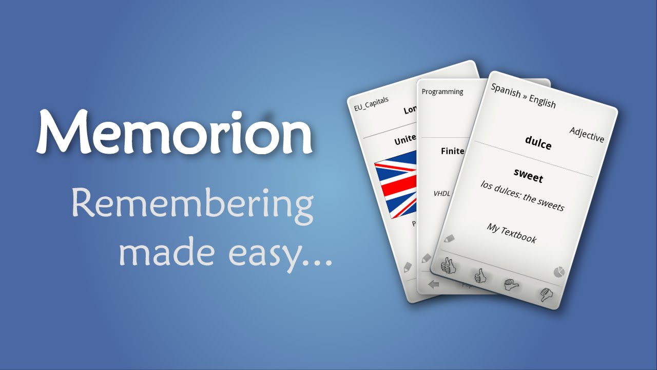 Memorion Flashcards