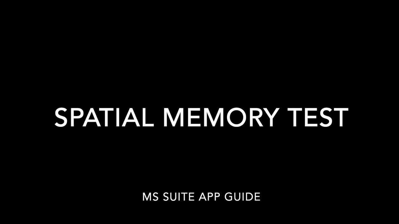 Spatial Memory Test