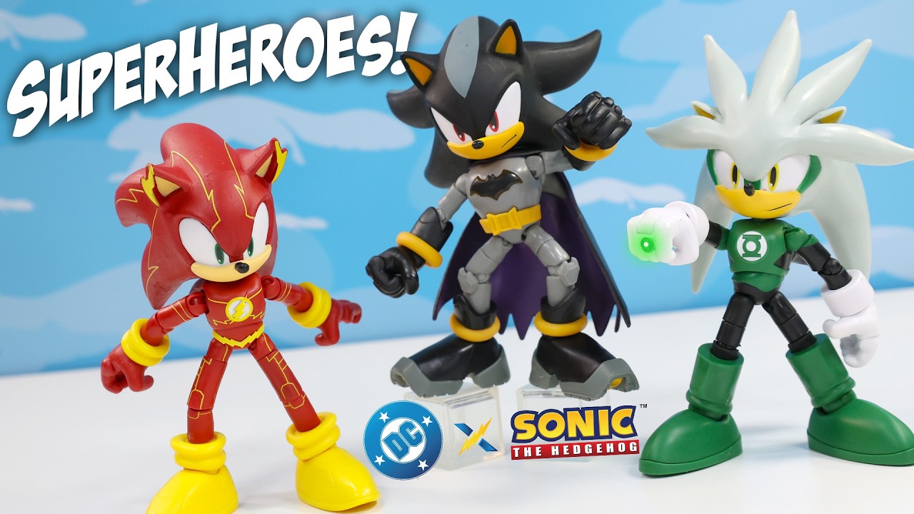 Sonic the Hedgehog DC Super Heroes Crossover Bat-Shadow Action Figure Review
