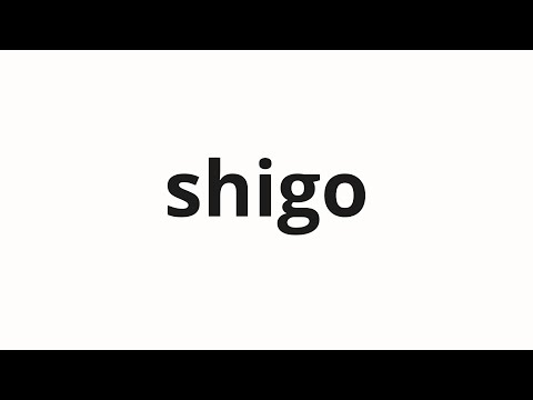 How to pronounce shigo | 死後 (After death in Japanese)