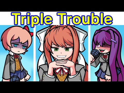 Friday Night Funkin' Triple Trouble But It's A DDLC Cover (FNF Mod) (Doki Doki Literature Club)