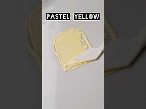 Pastel Yellow 💛 Color Mixing | #art #satisfying #painting #colors #short