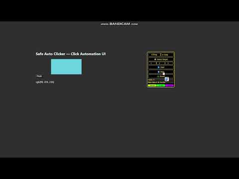 Safe Auto Clicker — Click Automation UI