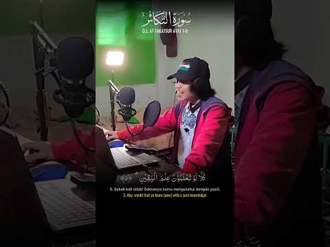 Q.S. At-Takatsur Ayat 5 #attakasur #murottal #ngaji #quran #video #viral #views #fyp #shorts #short