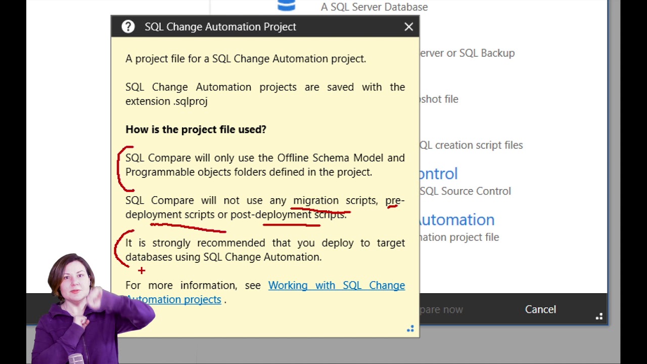 Using SQL Compare with SQL Change Automation