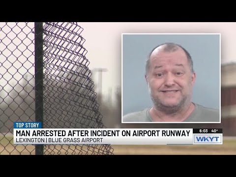 Man accused of ramming car through Ky. airport’s fence, driving across active runway