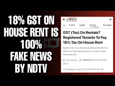 Is govt charging 18 percent GST on rented house?