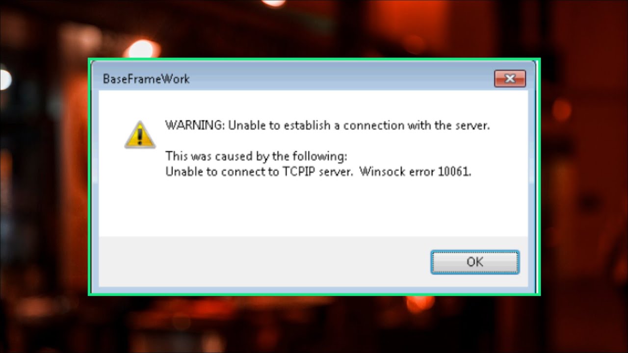 Fix Winsock Error 10061 In Windows 11 / 10