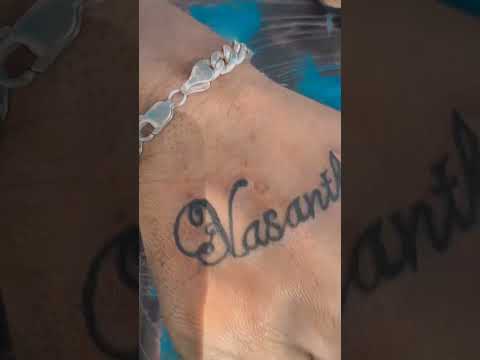 #Vasanth name tattoo #apf chenal@9025102877#