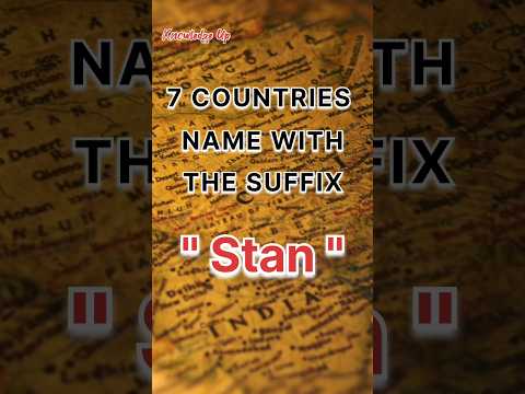 7 Central Asian countries Name With the Suffix "Sthan" . #viral #shorts