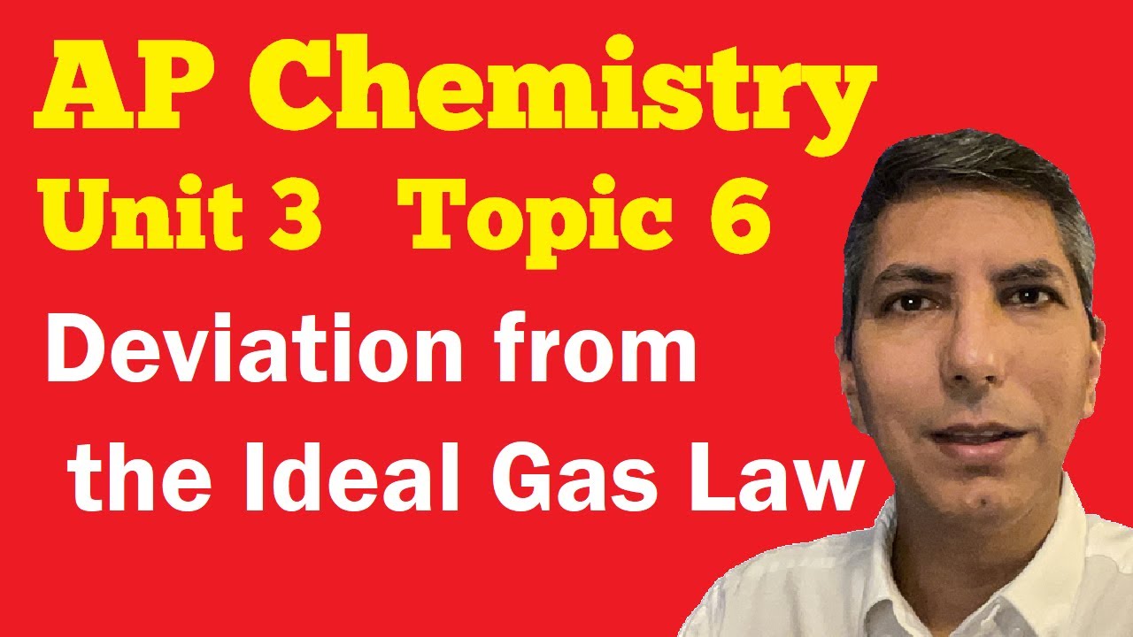 Deviation from the Ideal Gas Law - AP Chem Unit 3, Topic 6