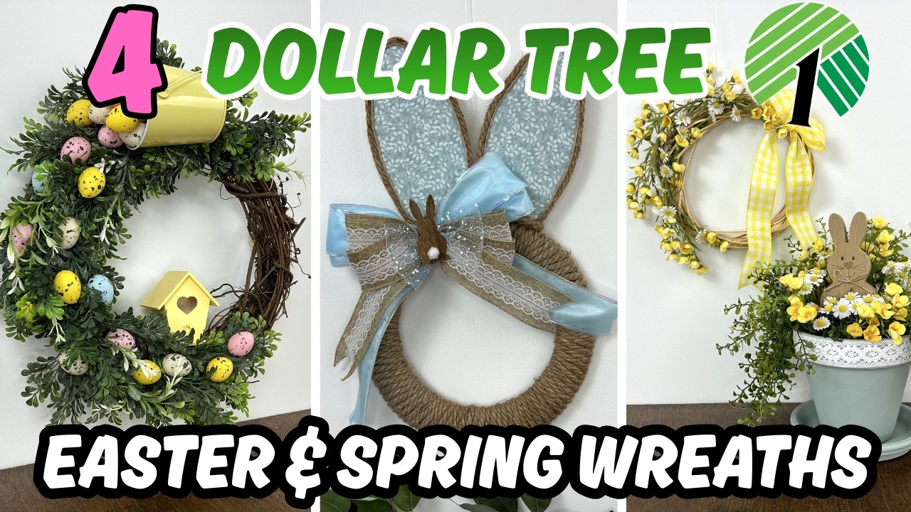 4 Genius Spring And Easter Wreath DIY's