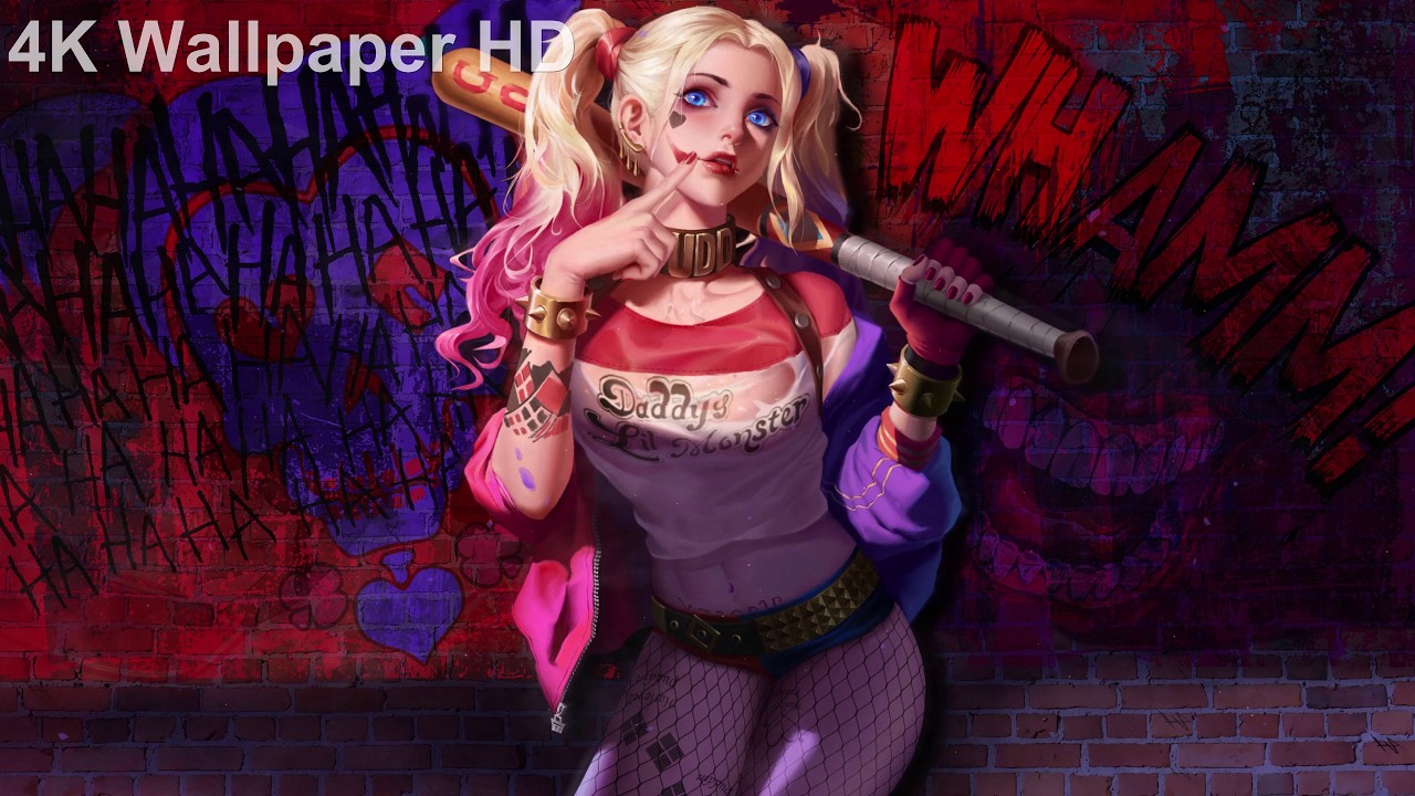 Suicide Squad Harley Quinn 💖🃏🔥 | 4K Ultra HD Live Wallpaper