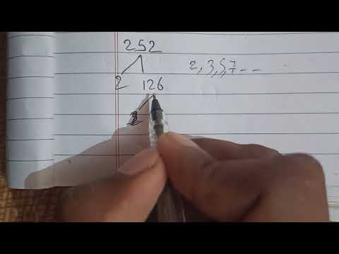 factor tree of 252 | prime factor tree |
